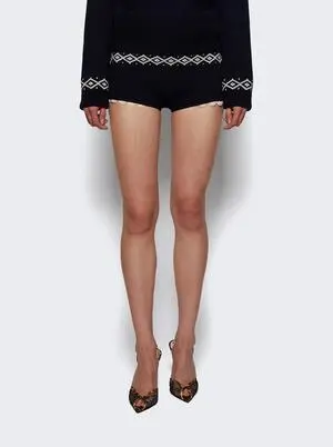 Magda Butrym Wool Knit Shorts