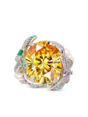 ANABELA CHAN Swallowtail Multi-stone Ring - Gold