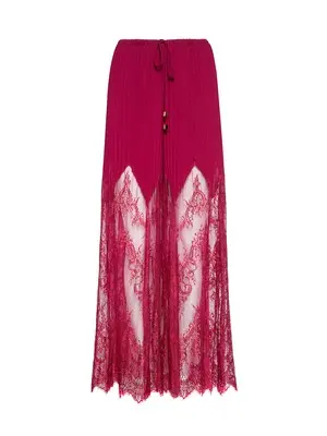 L'Agence Sharon Cover-up Pants - Black Cherry