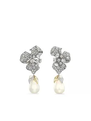ANABELA CHAN 14k Gold, Pearl, And Diamond Earrings - White