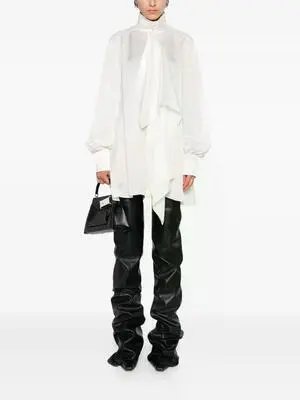 Sacai Ruffled High-neck Blouse