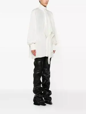 Sacai Ruffled High-neck Blouse