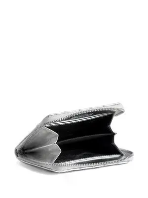 Zadig&Voltaire Quilted Leather Zip Wallet - Silver