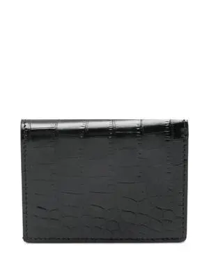 TOM FORD Crocodile-embossed Card Holder - Black