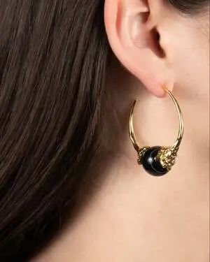 Alexis Bittar Lapis Hoop Earrings - Gold