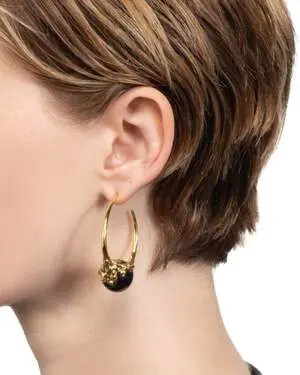 Alexis Bittar Lapis Hoop Earrings