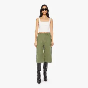 MOTHER The Half Chisel Dried Herb Capri Jeans