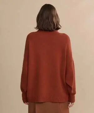 Jenni Kayne Cashmere Porter Turtleneck - Rust