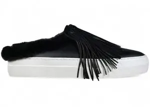 Buscemi Sabot Fringe Flat