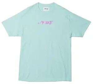 AWAKE Metallic Foil Logo Tee Shirt - Teal
