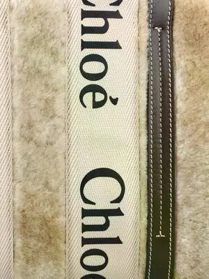 Chloé Logo-plaque Shearling Tote Bag