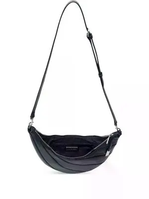 JOY GRYSON Pleated Crescent Shoulder Bag