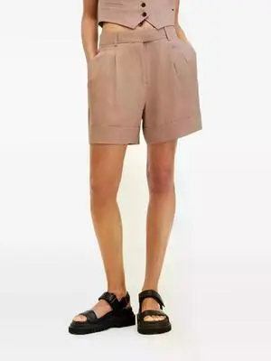 ALLSAINTS Pleated Cuffed Shorts