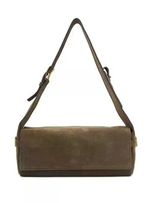 OPEN YY Buckle-fastening Suede Bag