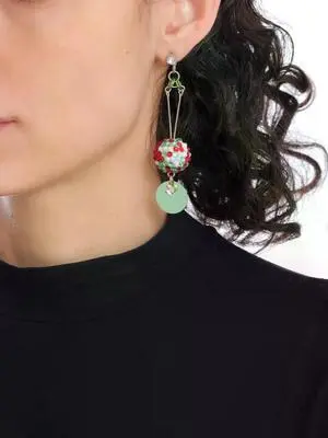 AMIR SLAMA Christmas-motif Asymmetric Earrings - Silver