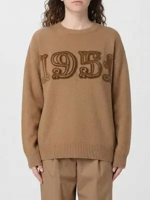 Max Mara 1951 Wool And Cashmere Crewneck Sweater - Camel