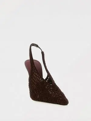 Magda Butrym Pointed Toe Slingback Pumps - Brown
