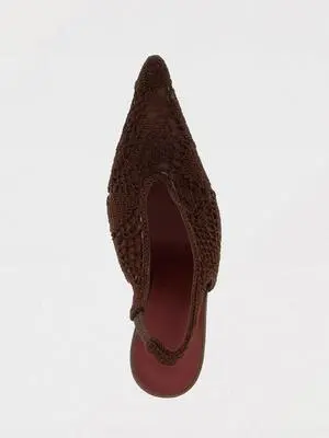 Magda Butrym Pointed Toe Slingback Pumps - Brown