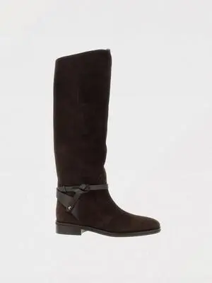 JIMMY CHOO Knee High Boots With Tie Detailing - Brown