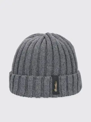 Borsalino Borsalino Ribbed Beanie Grey
