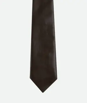 BOTTEGA  VENETA Leather Tie - Fondant