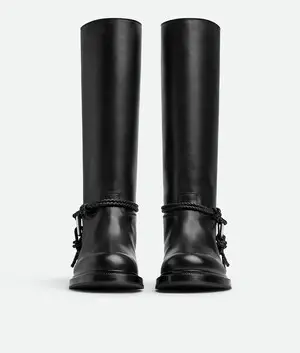 Bottega Veneta Knee-high Leather Boots - Black