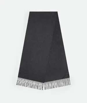 BOTTEGA  VENETA Cashmere Scarf - Charcoal Melange