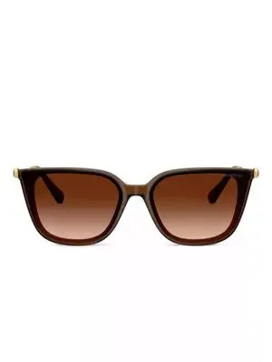 SWAROVSKI Crystal-embellished Square Sunglasses - Brown