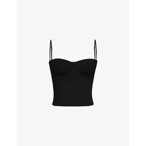 House Of Cb Samaria Bodice Woven Corset - Black