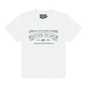 DENIM TEARS X Corteiz Adg Tee - White