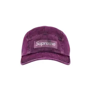 Supreme Overdyed Camp Cap - Purple