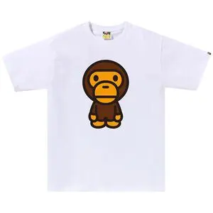 A BATHING APE Big Baby Milo Tee - White