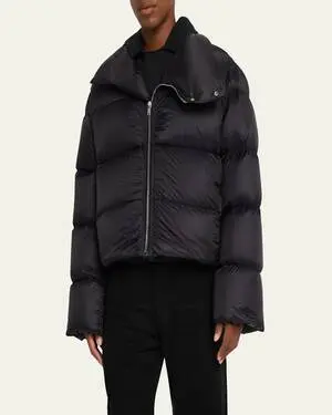 Rick Owens Nylon Cropped Puffer Jacket