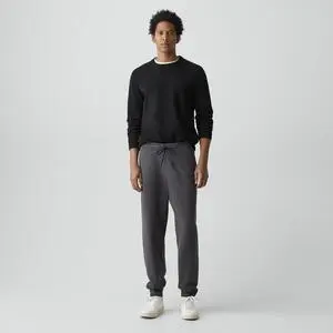 Theory Drawstring Jogger In Wool Bilen - Charcoal Melange