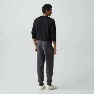 Theory Drawstring Jogger In Wool Bilen - Charcoal Melange