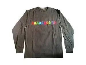 A BATHING APE Vs. Mastermind Rainbow Logo Long Sleeve T-shirt