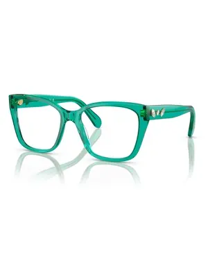 SWAROVSKI Swarovski Eyeglasses With Strass Detailing Crystal Green