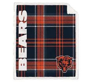 PEGASUS SPORTS Nfl Playmaker Plaid Ultra Cozy S Herpa Throw - One-color