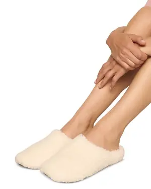 Eberjey Fleece Slippers - Ivory