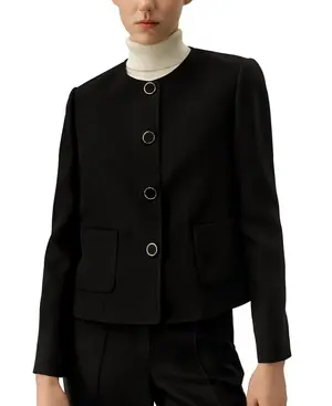 Lilysilk Tailored Boxy Jacket - Black