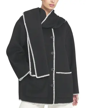 Coats with Detachable Scarf