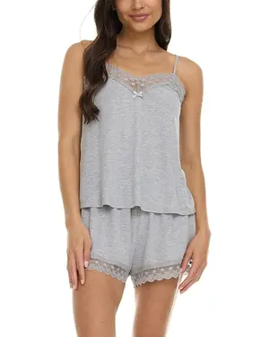 Flora Nikrooz Maven Knit Cami Pajama Set - Heather Grey