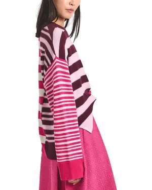 Derek Lam 10 Crosby Avalon Spliced Stripe Sweater