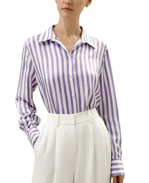 Lilysilk Striped Shirts For Women