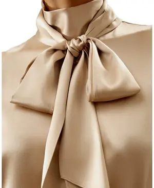 Lilysilk Sleeveless Tie-neck Silk Blouse