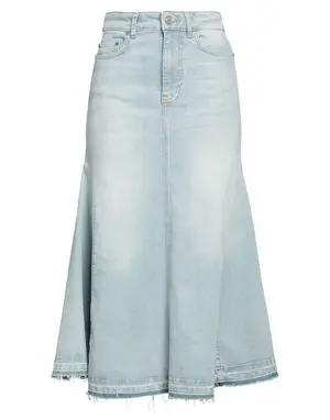 GANNI Denim Flared Skirt