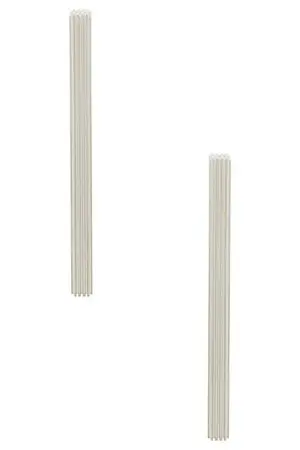 Khaite Empire Long Earrings - Silver