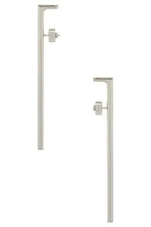 Khaite Empire Long Earrings - Silver