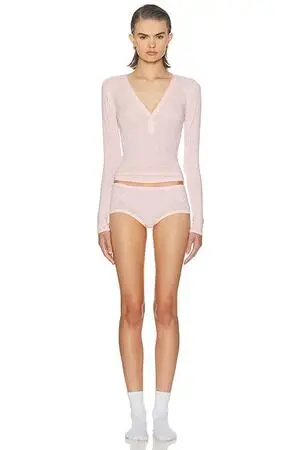 NEGATIVE UNDERWEAR Whipped Henley - Shell