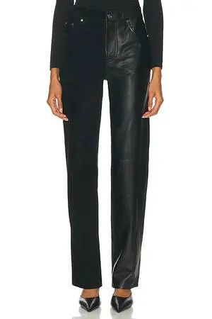 Helmut Lang Mixed Skinny Leg Trousers